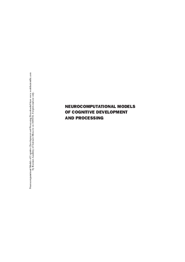 (PDF) Neurocomputational Models of Cognitive Development and Processing: Proceedings of the 14th ...
