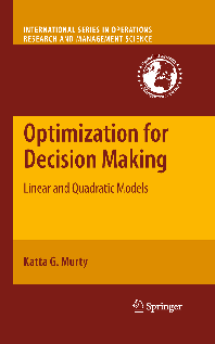 (PDF) Optimization for Decision Making: Linear and Quadratic Models