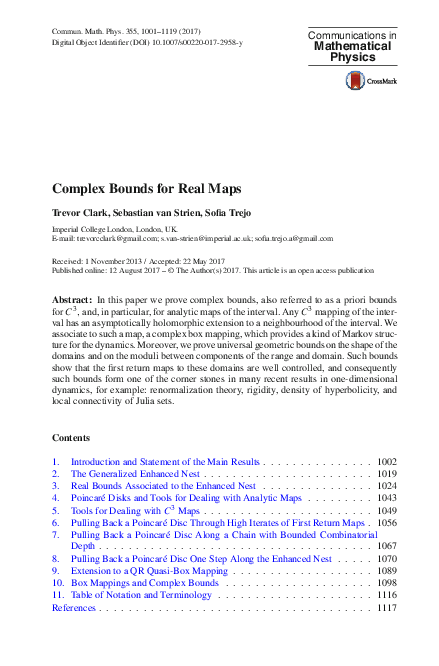 (PDF) Complex Bounds for Real Maps
