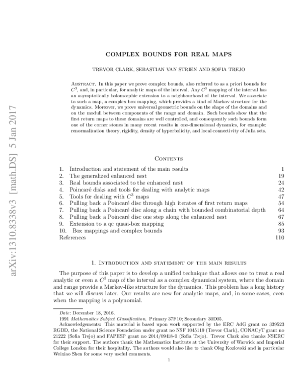 (PDF) Complex box bounds for real maps