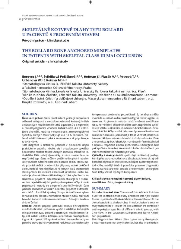 (PDF) The Bollard Bone Anchored Miniplates in Patients with Skeletal ...