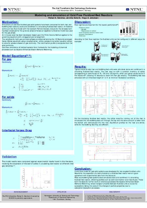 (PDF) Modeling and Simulation of Cold Flow Fluidized Bed Reactors
