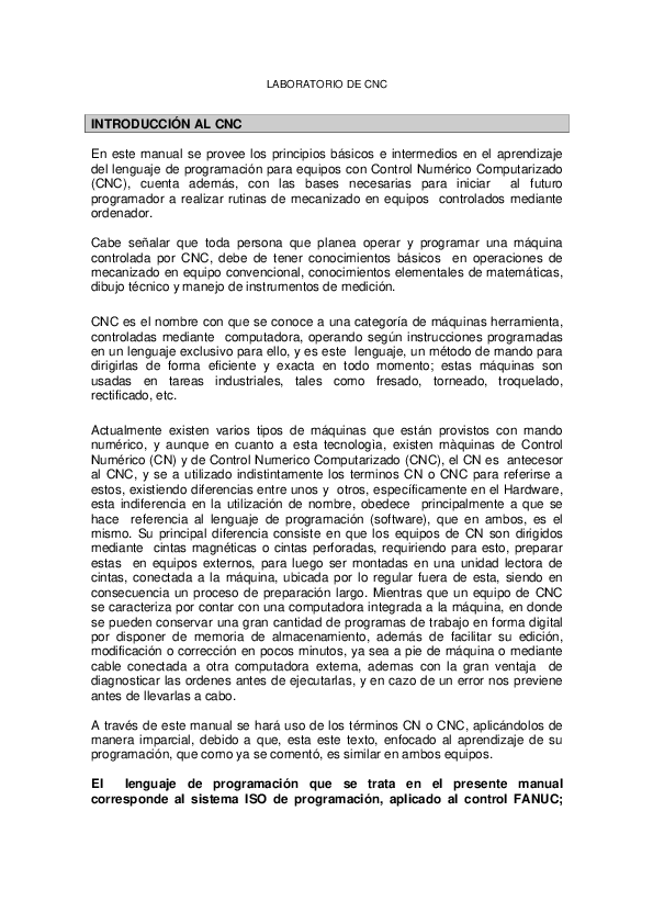 (PDF) Manual programacion de cnc