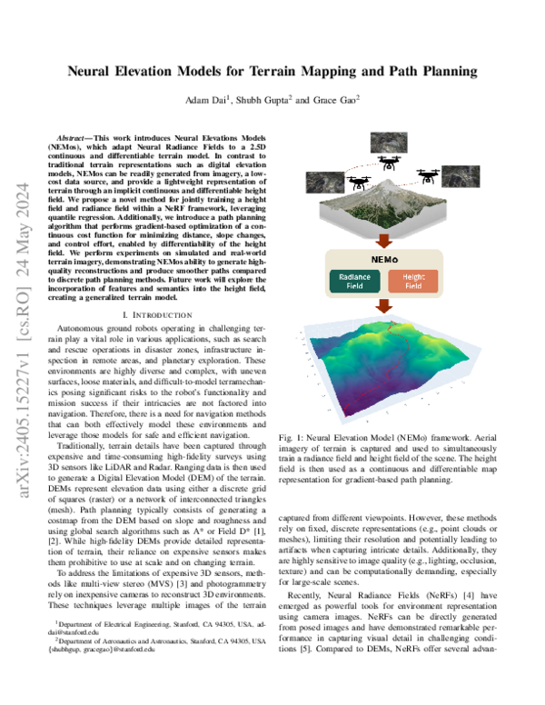 (PDF) Neural Elevation Models for Terrain Mapping and Path Planning