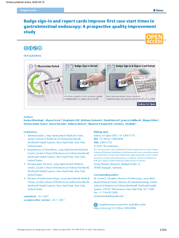 (PDF) Badge sign-in and report cards improve first case start times in ...