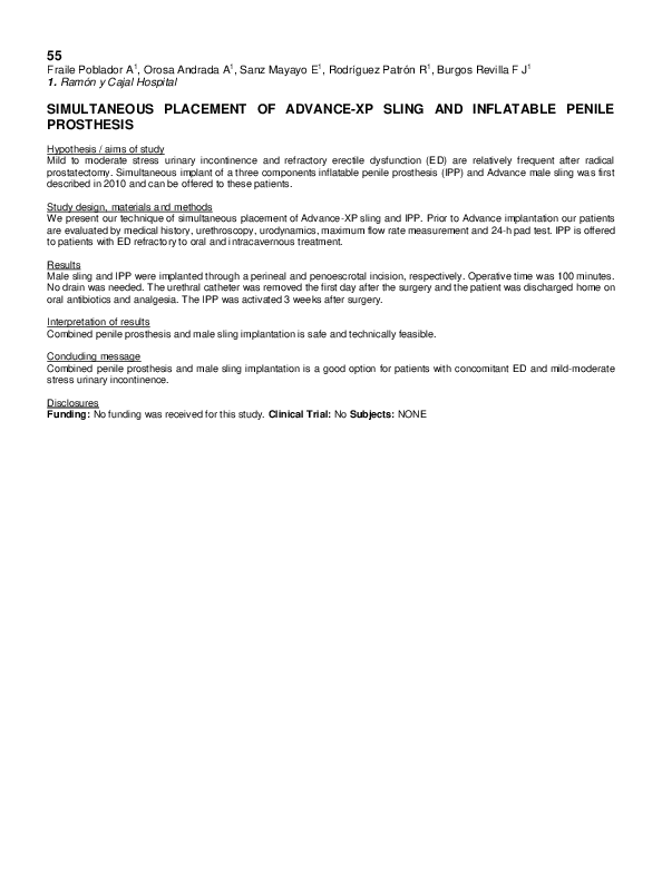 (PDF) Simultaneous Placement of Advance-XP Sling and Inflatable Penile ...