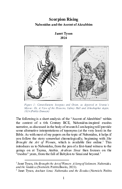(PDF) Scorpion Rising: Nabonidus and the Ascent of Akrabbim