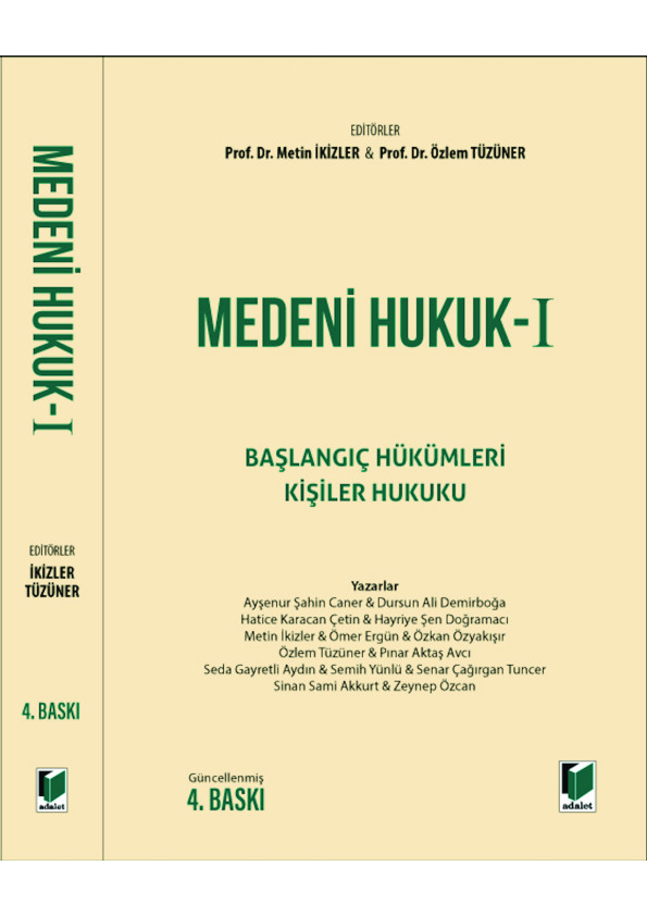 (PDF) Hukukî İşlem/Medenî Hukuk-I Başlangıç Hükümleri ve Kişiler Hukuku ...