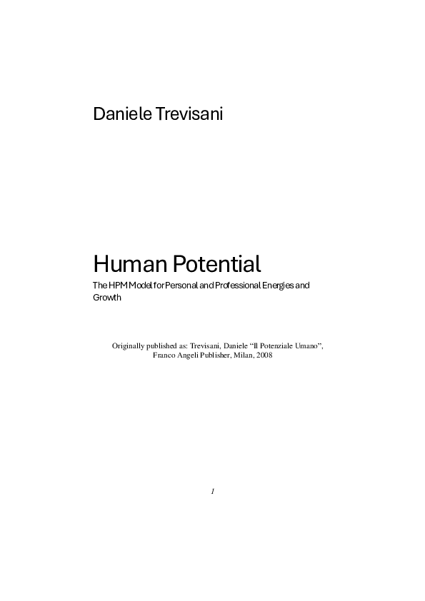 (PDF) Human Potential v