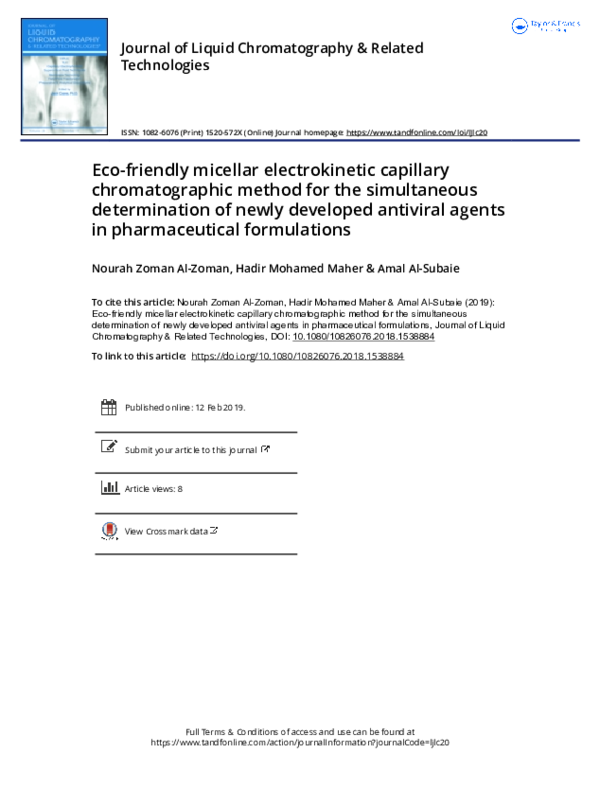 (PDF) Eco-friendly micellar electrokinetic capillary chromatographic method for the simultaneous ...