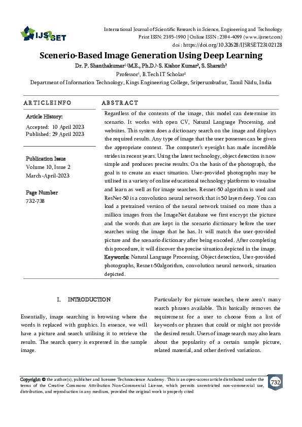 (PDF) Scenerio-Based Image Generation Using Deep Learning