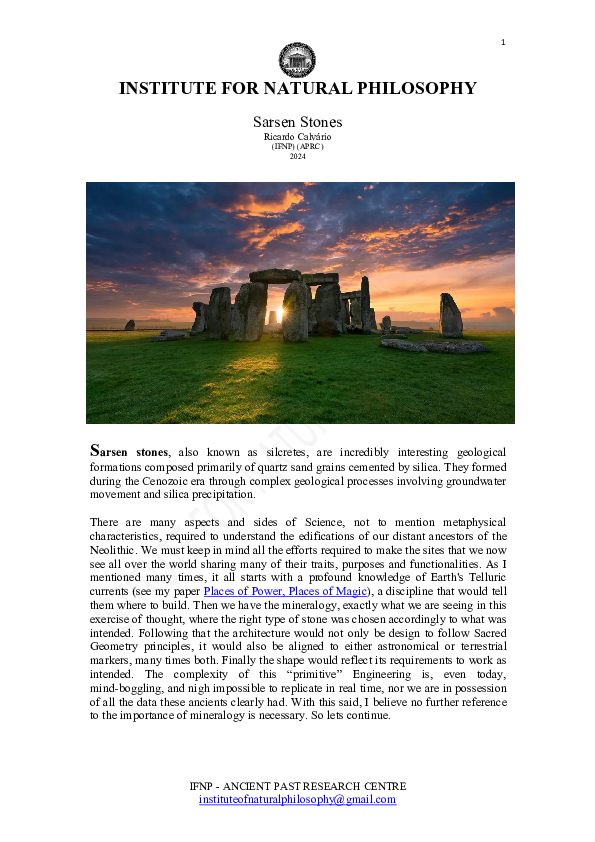 (PDF) Sarsen Stones