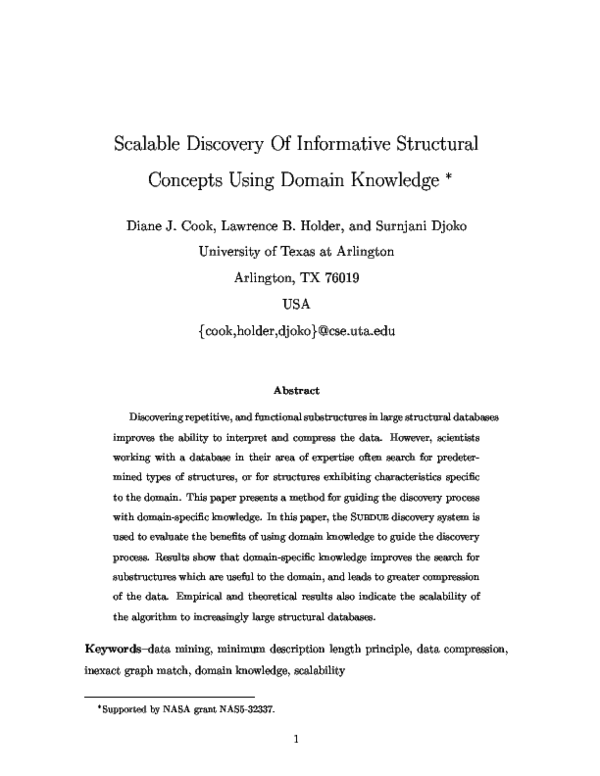 (PDF) Scalable discovery of informative structural concepts using domain knowledge