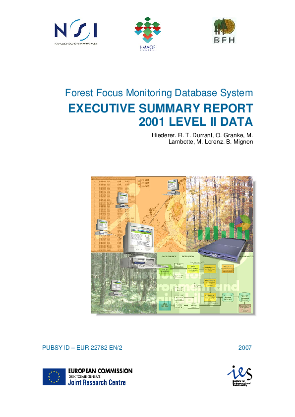 (PDF) Forest Focus Monitoring Database System - Executive Summary ...