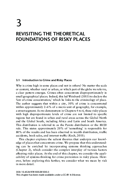(PDF) Chapter 3 - Revisiting the Theoretical Foundations of Risky Places