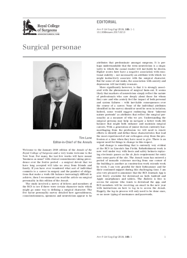 (PDF) Surgical personae | Tim Lane - Academia.edu