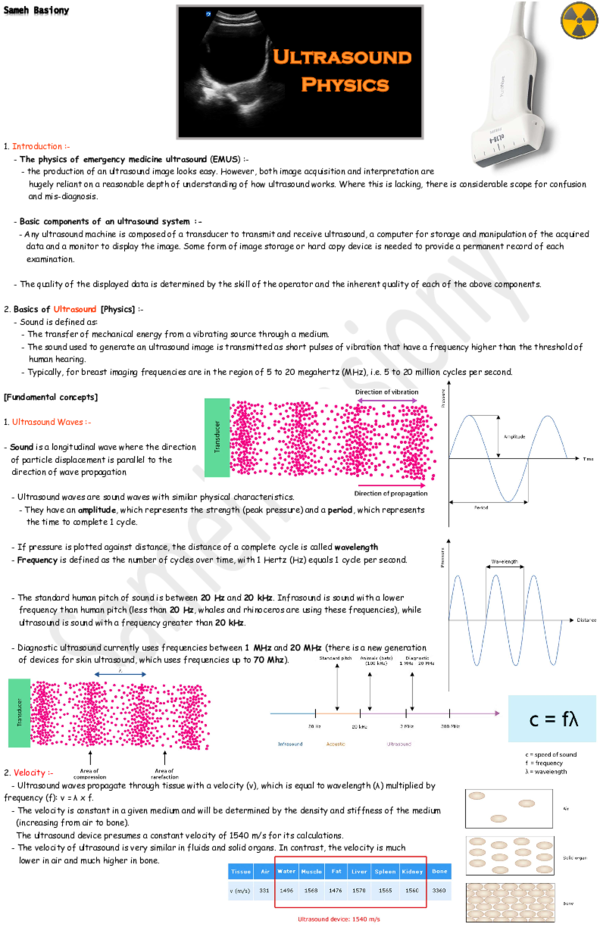 (PDF) Physics of Ultrasound