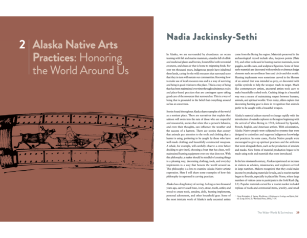 (PDF) Alaska Native Arts Practices: Honoring the World Around Us