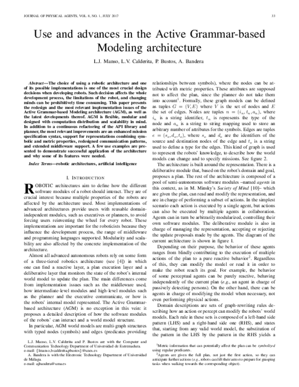 (PDF) Use and advances in the Active Grammar-based Modeling architecture