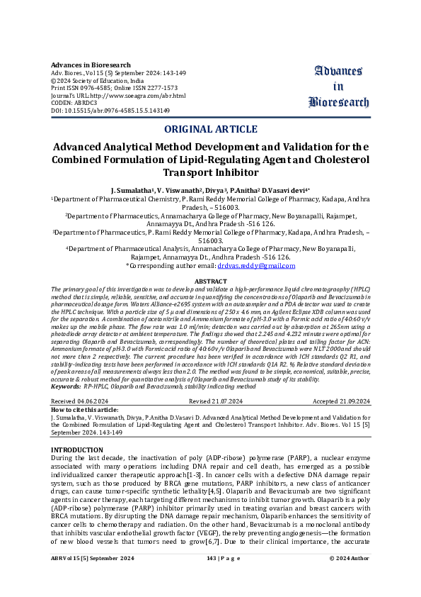 Pdf Analytical Method Development