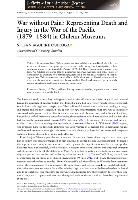 (PDF) War without Pain? Representing Death and Injury in the War of the ...