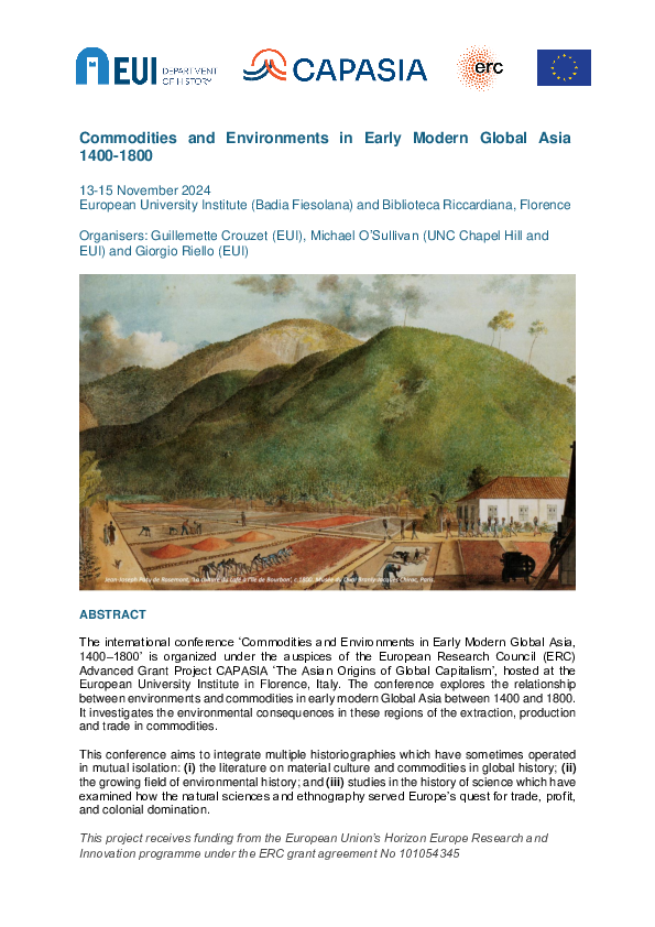 (PDF) Commodities and Environments in Early Modern Global Asia 1400 ...
