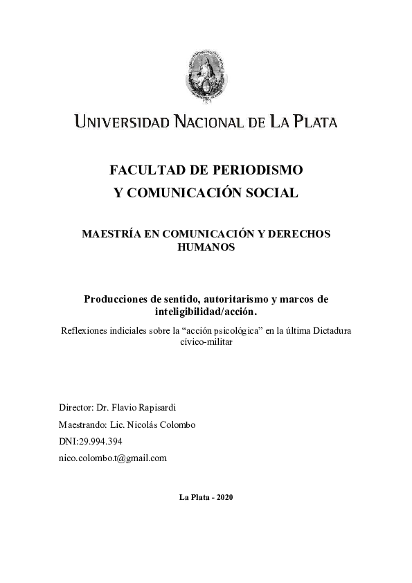 (PDF) Producciones de sentido, autoritarismo y marcos de ...