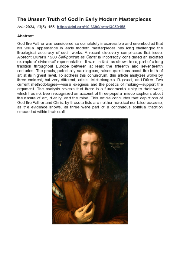 (PDF) The Unseen Truth of God in Early Modern Masterpieces