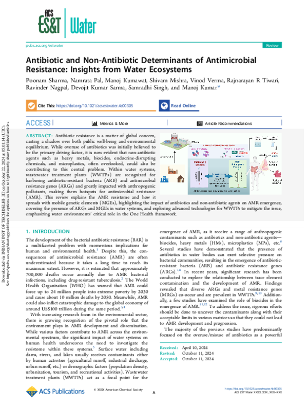 (PDF) Antibiotic and Non-Antibiotic Determinants of Antimicrobial Resistance: Insights from ...