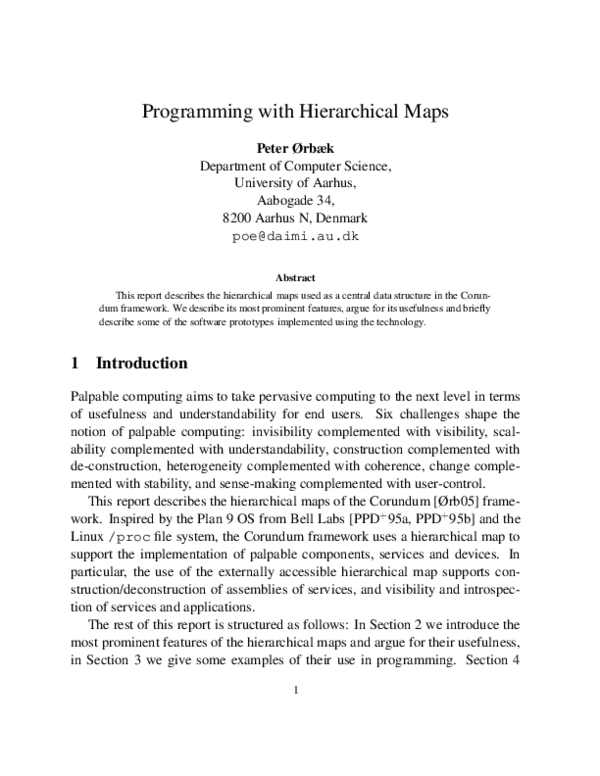 (PDF) Programming with Hierarchical Maps | Peter Ørbæk - Academia.edu