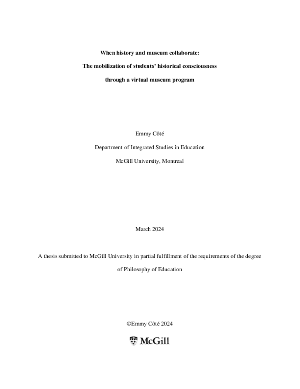 (PDF) When history and museum collaborate: The mobilization of students ...
