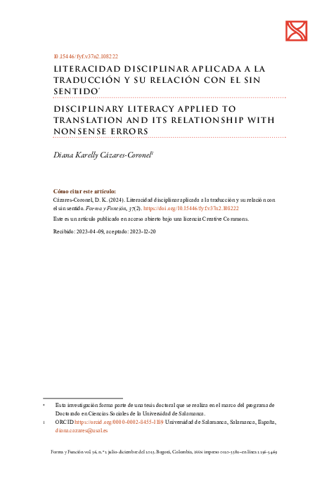 (PDF) Literacidad disciplinar aplicada a la traducción y su relación ...
