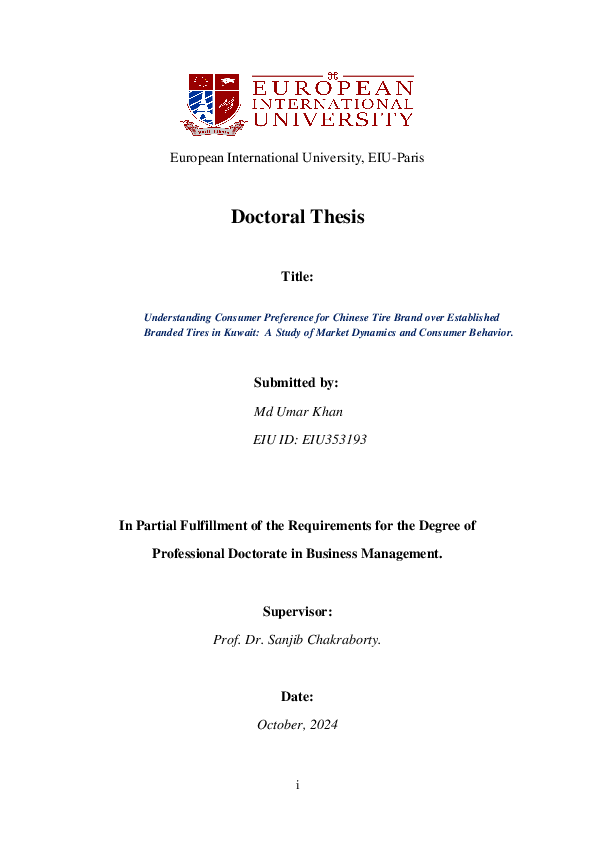 (PDF) Professional Doctoral Thesis