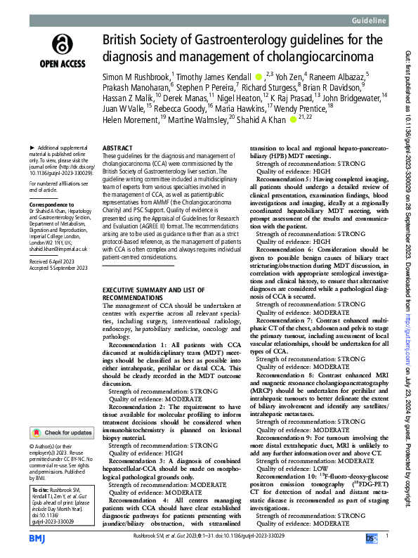 (PDF) British Society of Gastroenterology guidelines for the diagnosis and management of ...
