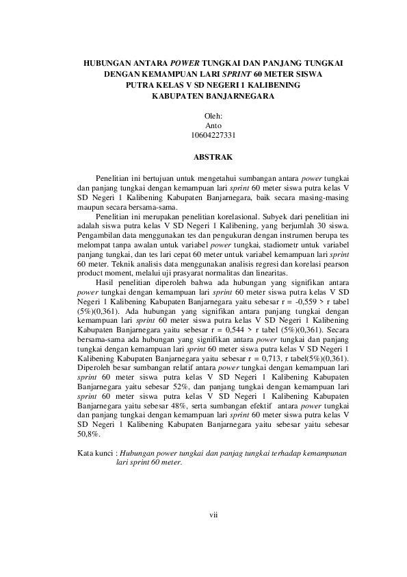 (PDF) Hubungan antara Power Tungkai dan Panjang Tungkai dengan ...