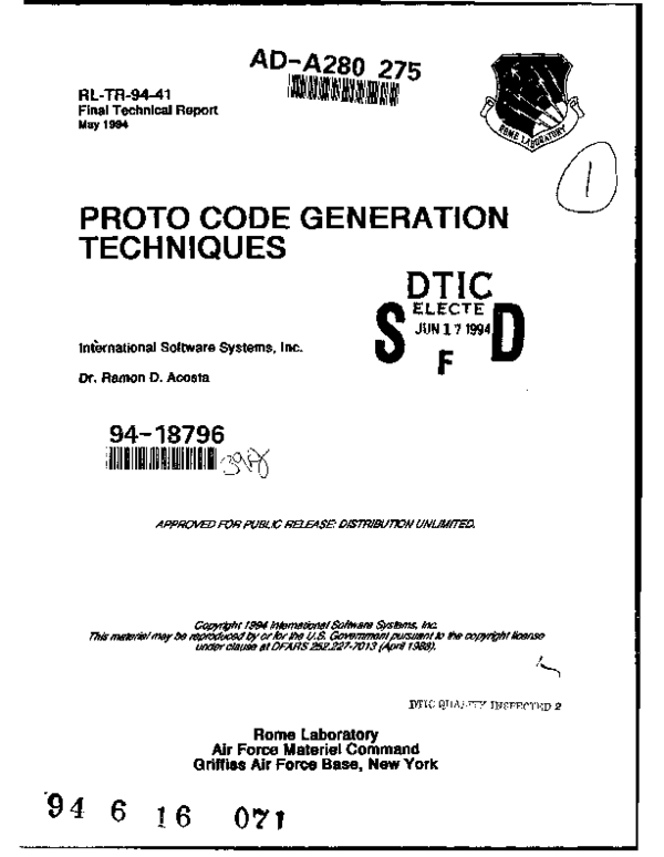 (PDF) Proto Code Generation Techniques