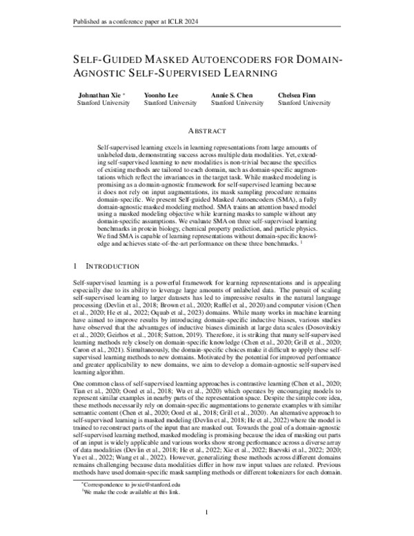 (PDF) Self Guided Masked Autoen