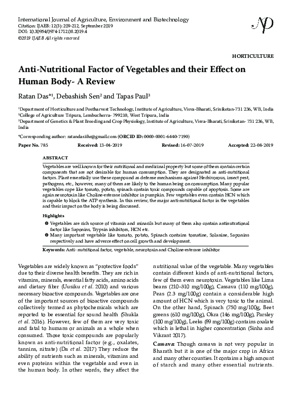 (PDF) Optimization of Spacing, doses of Vermi-compost and Foliar ...
