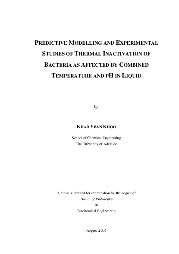 (PDF) Predictive modelling and experimental studies of thermal ...