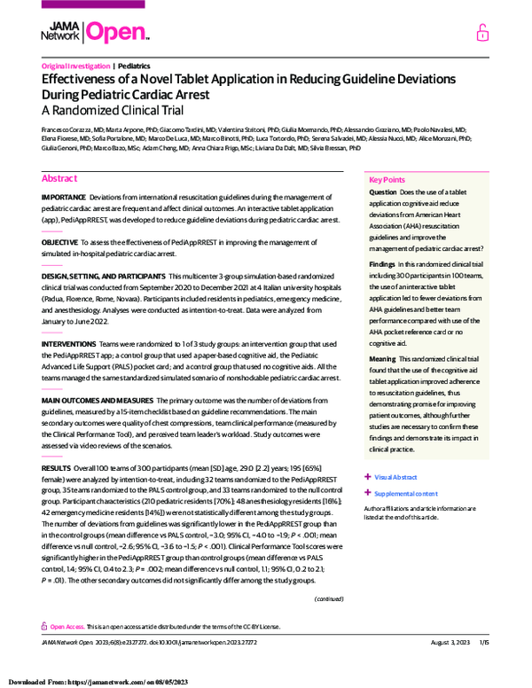 (PDF) Effectiveness of a Novel Tablet Application in Reducing Guideline ...