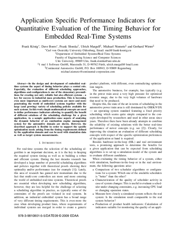 (PDF) Application specific performance indicators for quantitative ...