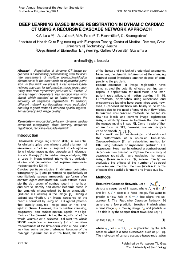 (PDF) Deep learning based image registration in dynamic cardiac CT using a recursive cascade ...