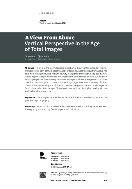 (PDF) A View From Above Vertical Perspective in the Age of Total Images