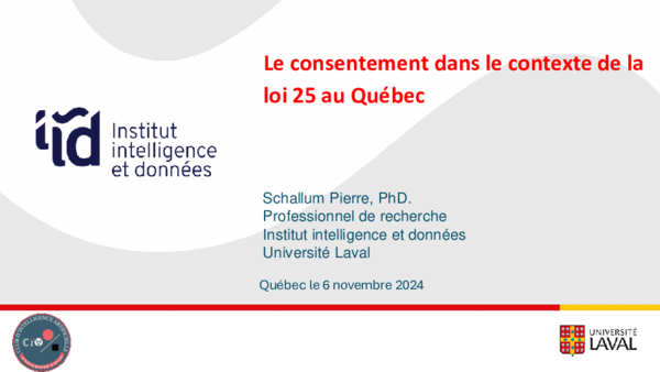 (PDF) Le consentement dans le contexte de la loi 25 au Québec