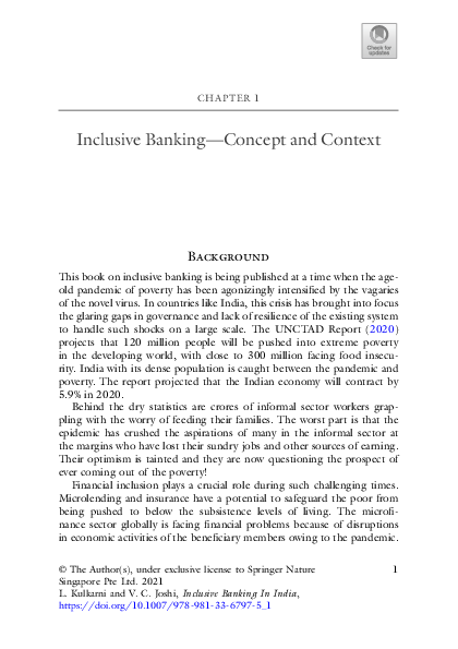 (PDF) Inclusive Banking—Concept and Context