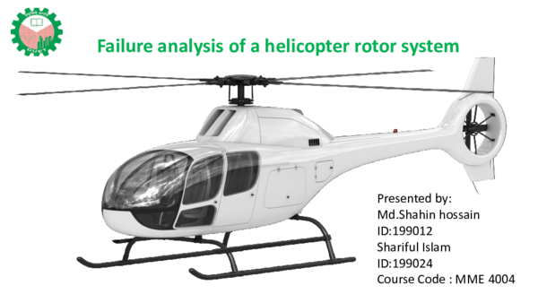 (PDF) Presentation of Failure analysis of a helicopter rotor system