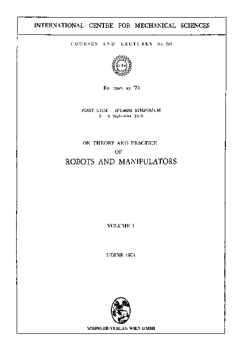 (PDF) On Theory and Practice of Robots and Manipulators