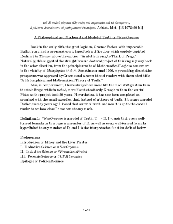 (PDF) 2016-11-07 A Philosophical and Mathematical Model of Truth or # ...