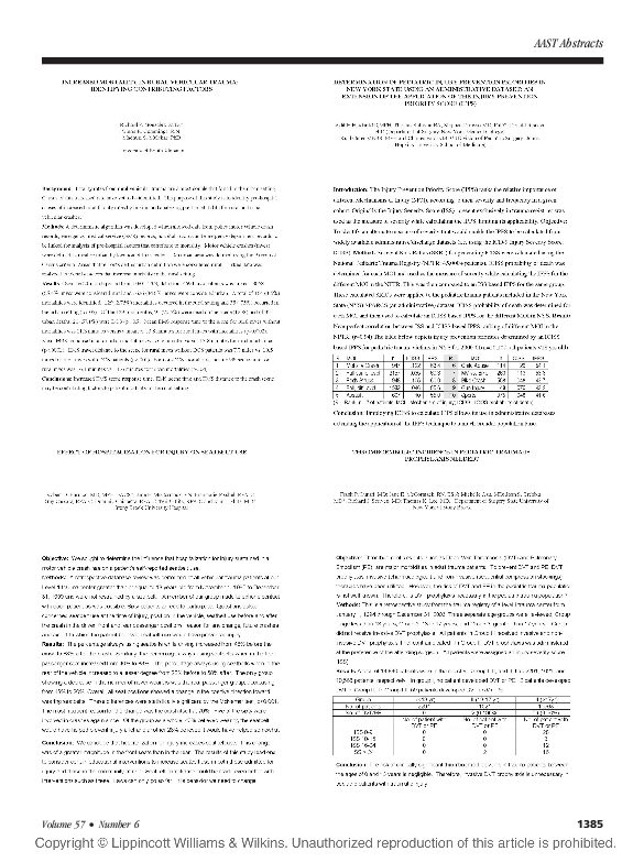 (PDF) Incidental Findings on Abdominal CT Scans of Trauma Admissions
