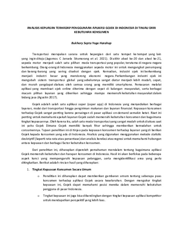 (PDF) ANALISIS KEPUASAN TERHADAP PENGGUNAAN APLIKASI GOJEK DI INDONESIA DI TINJAU DARI KEBUTUHAN ...
